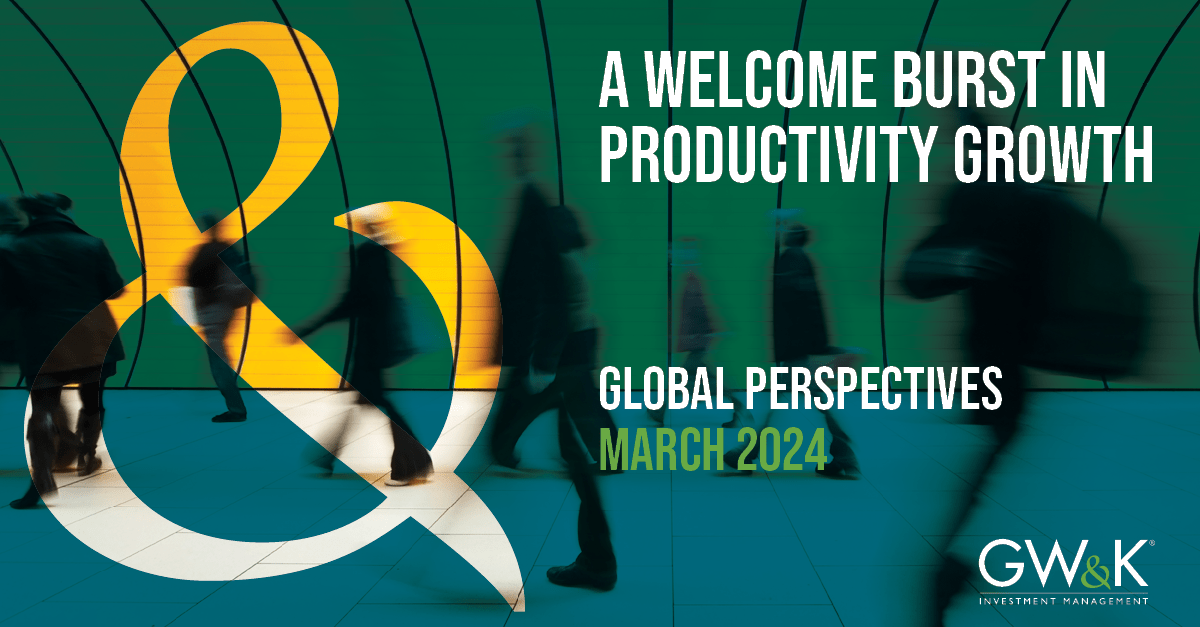 A Welcome Burst in Productivity